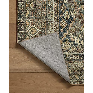 Loloi Magnolia Home by Joanna Gaines x Banks Spice/Blue 7'-6" x 9'-6" Area Rug