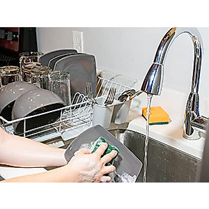 3 Pc Grey Dish Drying Rack Set | Dish Rack | Sink Drying Rack | Dish Drainer | Sink Dish Rack (Matt Grey)