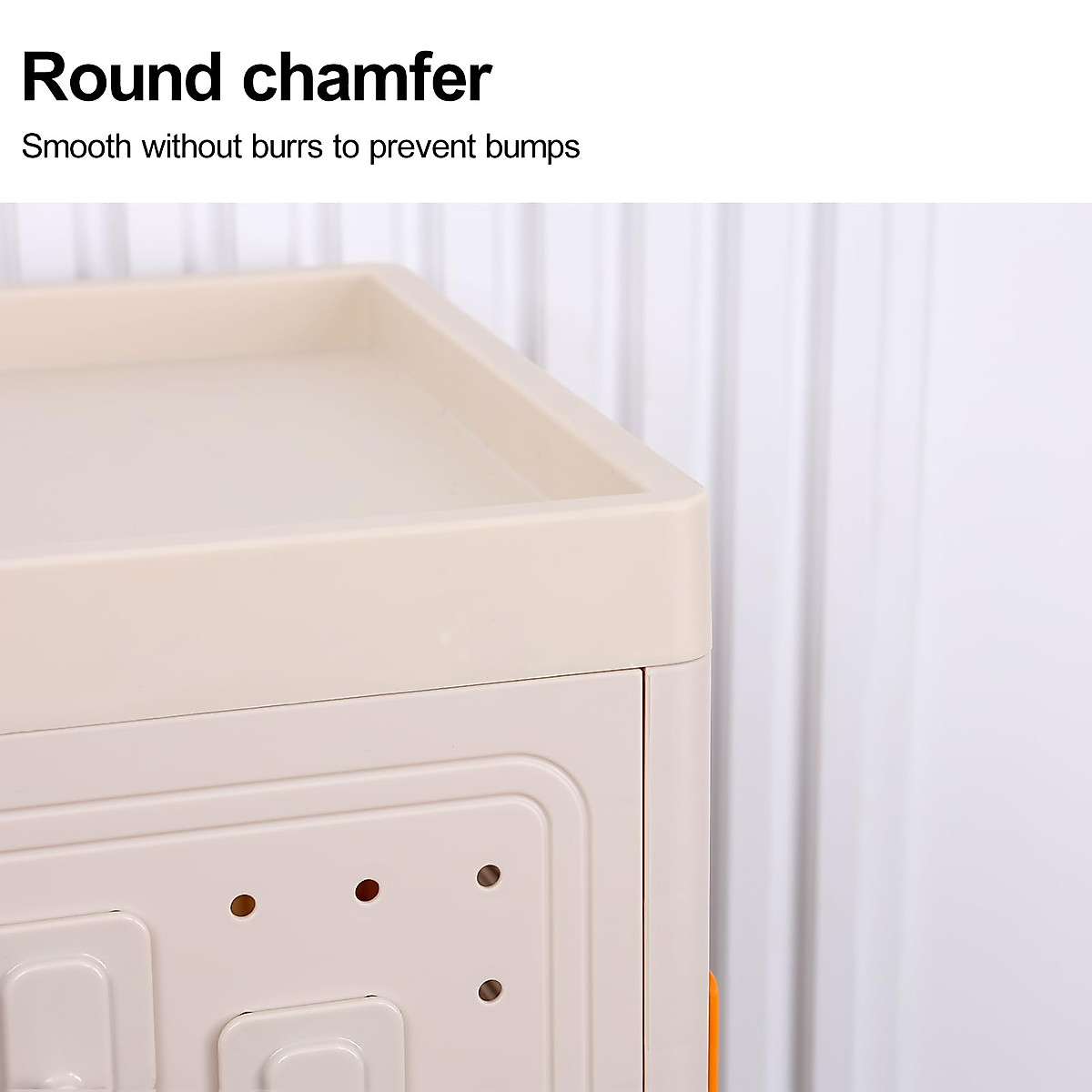 GIFZES Closet Organizers and Storage with Lids and Doors, 4 Tier Plastic Storage Bins Organizer, Collapsible Stackable Storage Bins with Wheels, Folding Storage Box for Closets White