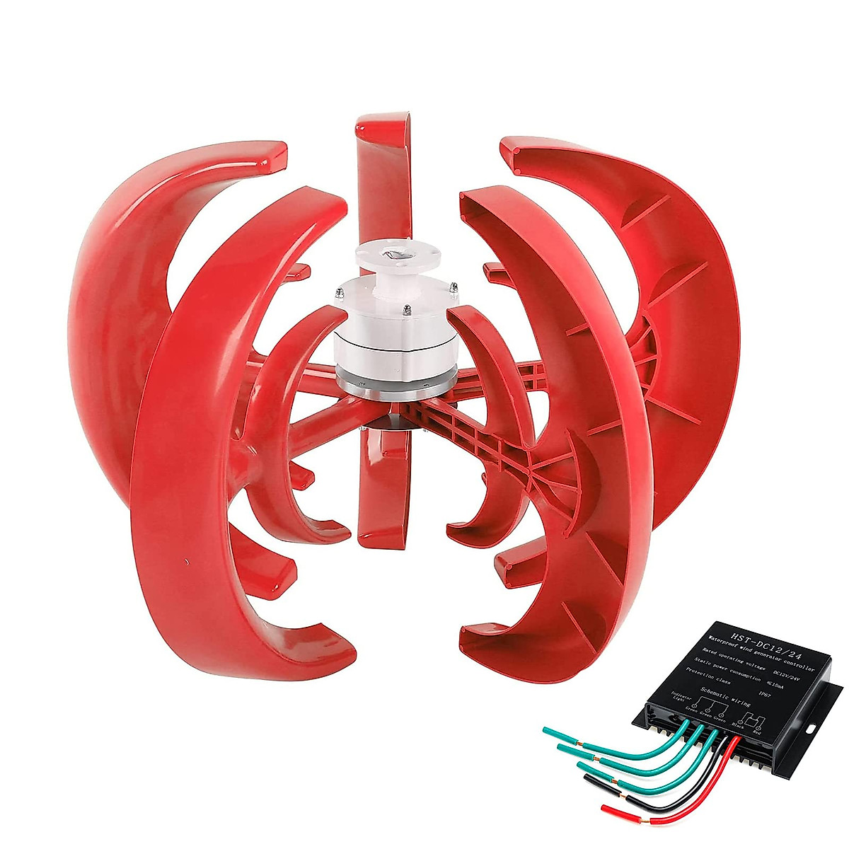 AISINILALAO Low Speed 2M/S 12V 24V 2500W Vertical Wind Turbine ...