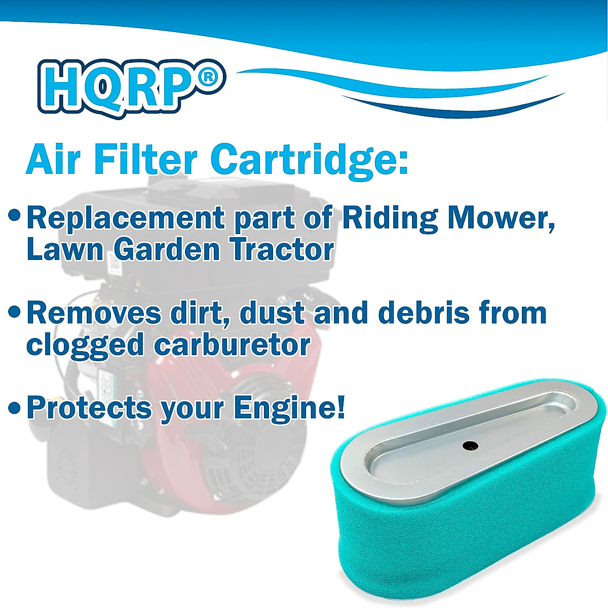 HQRP Filter Cartridge + Pre-Cleaner compatible with Briggs & Stratton 28F707 28M706 28M707 28N707 28P700 28Q700 28R700 28T700 28V700 28S700 Series Engine