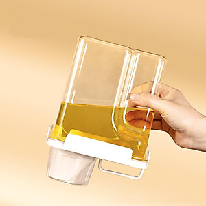 Komost Airtight Food Storage Canisters with Measuring Cup - Ideal for Cereal, Flour & Sugar | Kitchen Pantry Organization Containers, Dry Food Storage (2800ml)