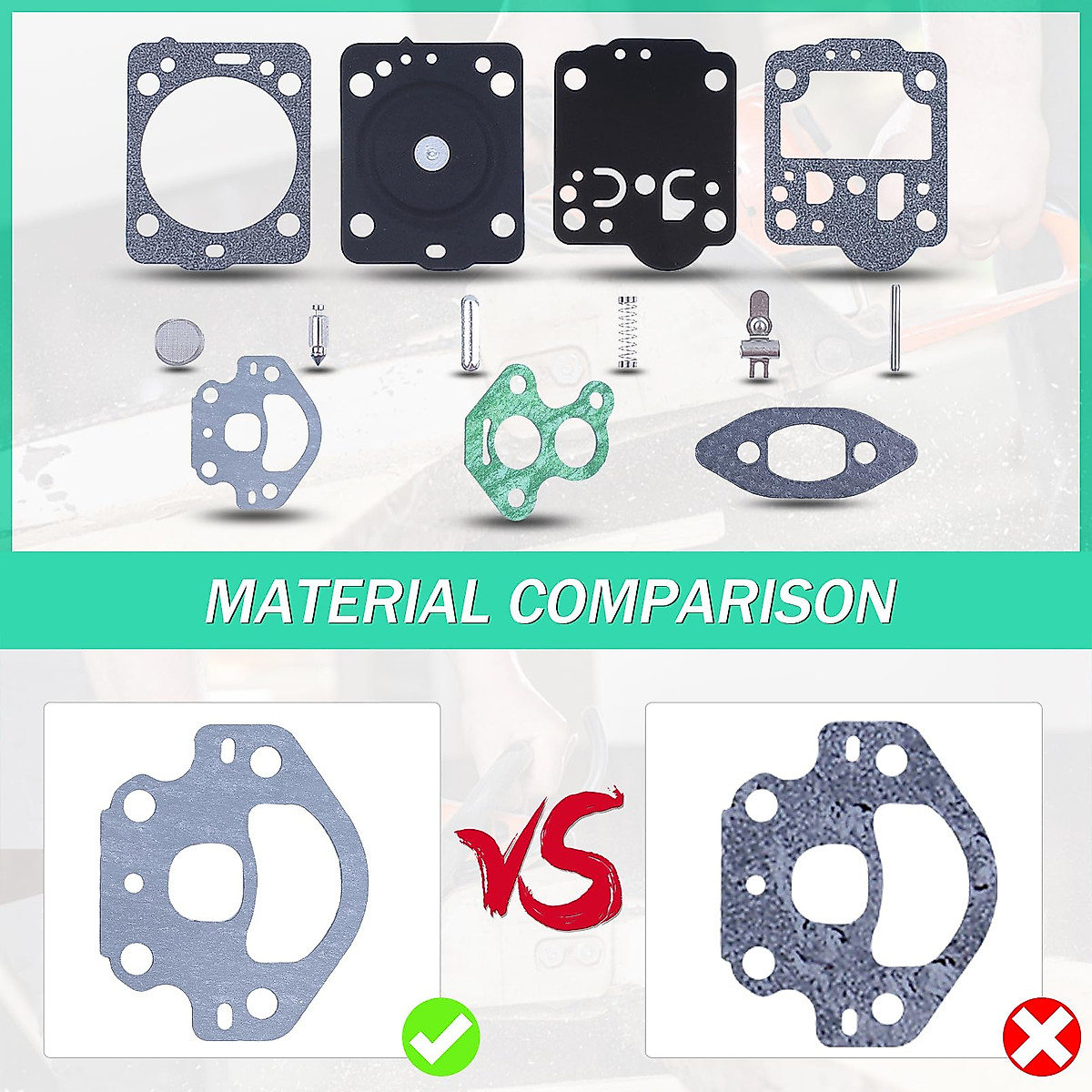 Adefol Chainsaw Carburetor Muffler Gasket Repair Kit for Husqvarna 235 240 Replacement OEM Parts for Zama RB149, RB 149, RB-149