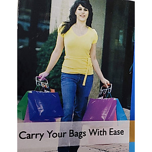 Grocery Bags Ergonomic Handle | Carrier Helper Grip Multiple Shopping Bag 3 Each Holder ( 4 Pack)