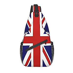 British Flag Britain English England Crossbody Sling Backpack Sling Bag Travel Hiking Chest Bag Daypack