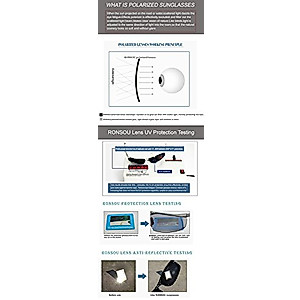 RONSOU Steampunk Style Round Vintage Polarized Sunglasses Retro Eyewear UV400 Protection Matel Frame Silver Frame Silver Lens