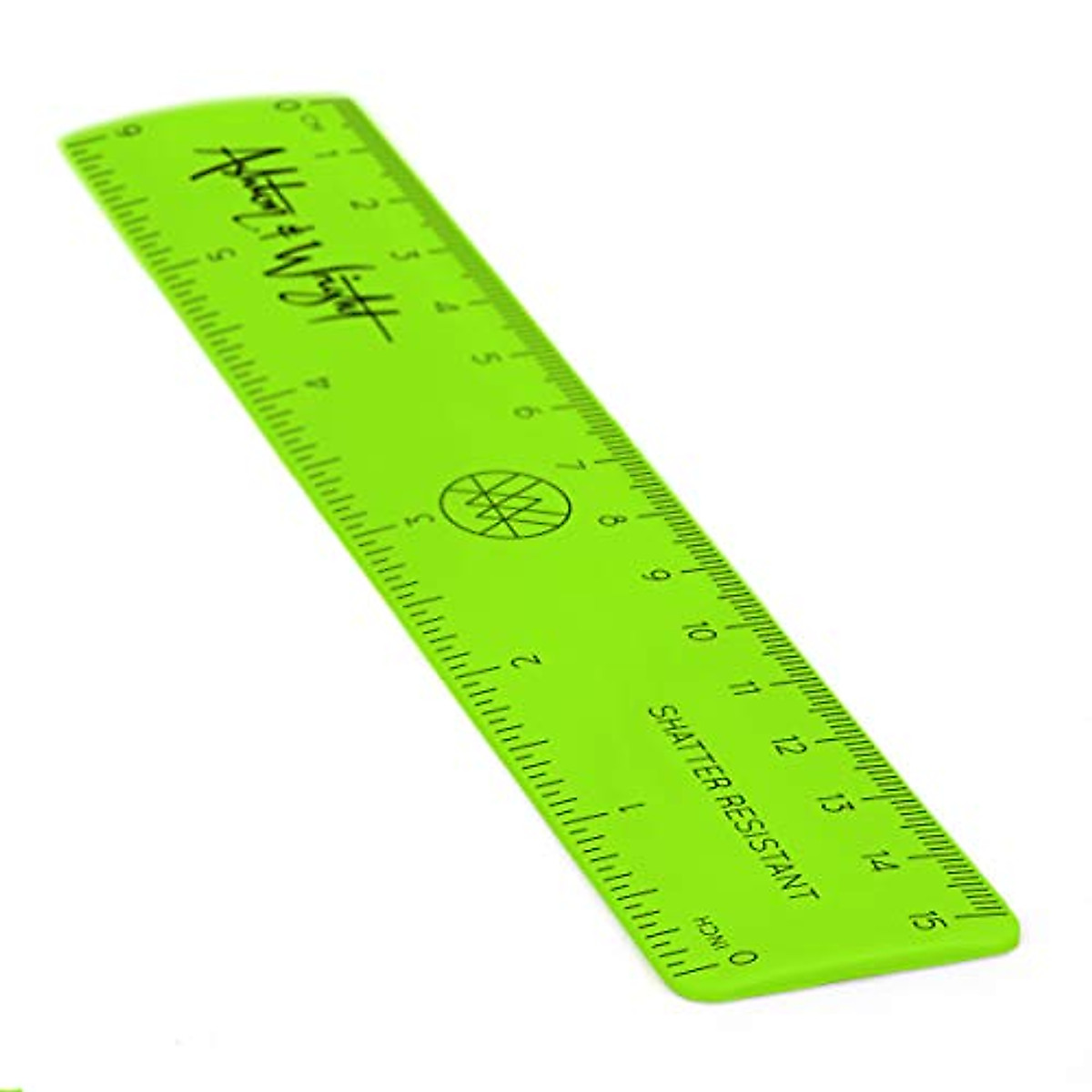 Ashton and Wright - 6 Inch / 15cm Rulers - Shatter Resistant - Pack of 5 Tropical Neon