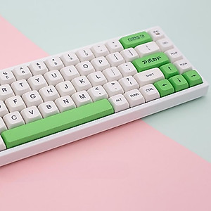 ZMX Custom Keycaps Set,PBT Dye Sublimation XDA Profile 137 Keys Full Size Keycap for Cherry Gateron MX Switch Mechanical Gaming Keyboard Accessory DIY Cute Keycap for Gift