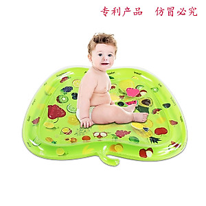 SUNSHINE-MALL Infant Toys Water mat, Tummy time Baby Toys, Inflatable Play Mat Water Cushion Baby Toys, Fun Early Development Activity Play Center for Newborn (80 x 76 cm)