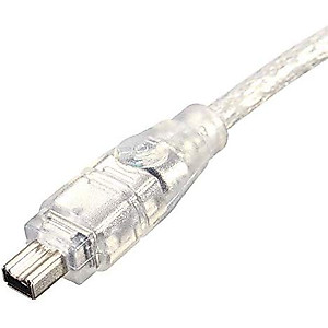 USB 2.0 Male to IEEE 1394 Mini 4Pin Male iLink Firewire DV Adapter Cord Cable Compatible with Sony DV