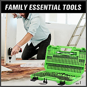 SWANLAKE 232PCS Ultimate Screwdriver Bit Set,Chrome Vanadium Steel Driver Bit Set, Includes Security Bits,Nut Driver, Ratchet Wrench and Bits Holder