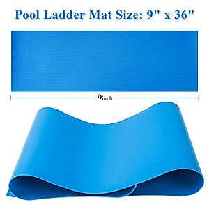 POOLOOP Swimming Pool Ladder Mat Protective Step Mat with Non-Slip Design for Protecting Vinyl Liner Pools from Wear Caused by
