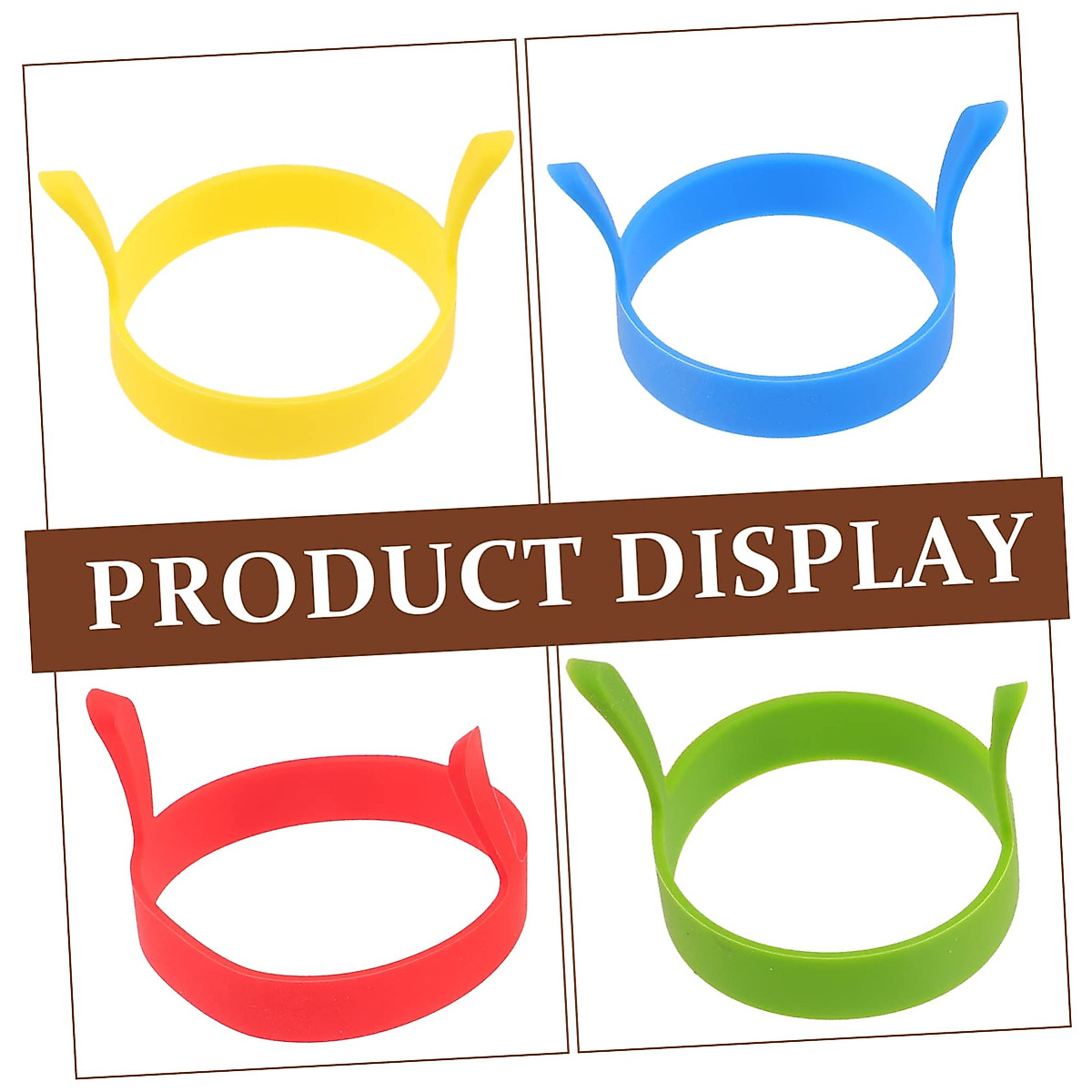 8pcs Convenient Omelette Rings Kitchen Gadgets Kitchen Egg Molds Frying Egg Rings Breakfast Egg Molds Silicone Egg Rings Round Omelette Rings Household Egg Rings Round Egg Rings