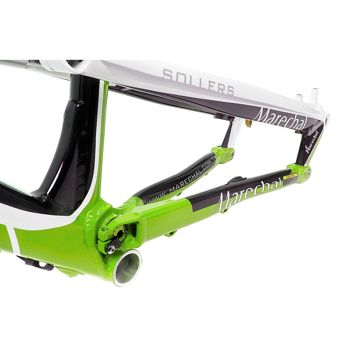 SwishTi Marechal Sollers Mountain Bicycle Bike Frame for All Mountain/Enduro/Free Ride use w/Rockshox Shock in 26"/27.5" (Green, 27.5")