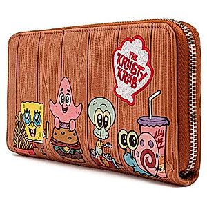 Loungefly x Nickelodeon SpongeBob SquarePants Krusty Krab Group Zip-Around Wallet