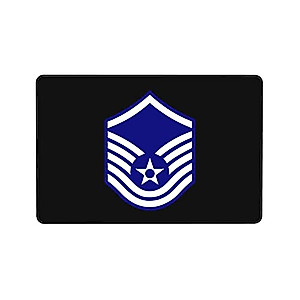 Air Force Master Sergeant 1st SGT Diamond Rank Area Rug Living Room Bedroom Kitchen Sofa Bedside Carpet Floor Mats 36"X24"