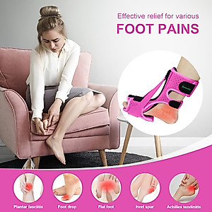 Plantarelief Plantar Fasciitis Night Splint: Plantar Fasciitis Relief Heel Pain for Women Men - Plantar Fasciitis Brace Arch Support - Dorsal Night Splints Relief Achilles Tendonitis Foot Drop