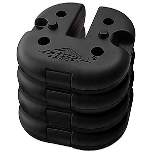 Caravan Canopy Sports 10001200011 Caravan Weight Plates, Black