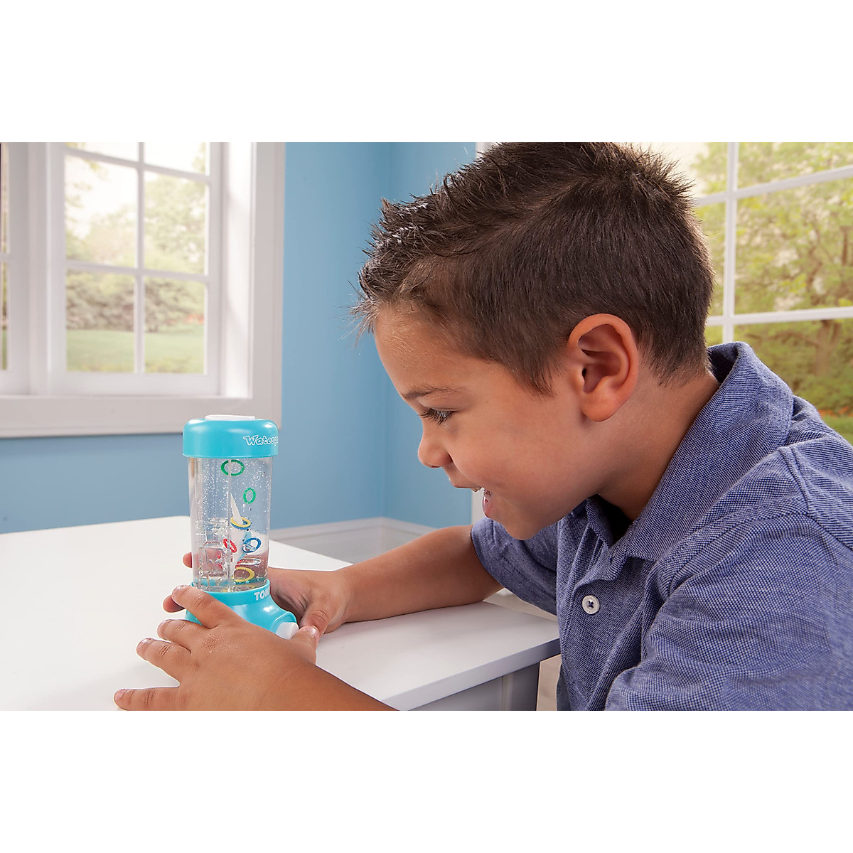 Classic TOMY Handheld Water Game - Kids Ring Toss Style Arcade Games - Kids Travel Activities and Car Games - Handheld Game for Kids Road Trip Essentials - Dolphin