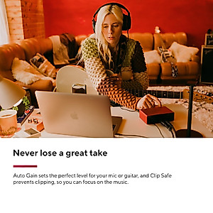 Focusrite Scarlett 2i2 Studio 4th Gen USB Audio Interface Bundle for the Songwriter with Condenser Microphone and Headphones for Recording, Streaming, and Podcasting (Renewed) (Renewed)