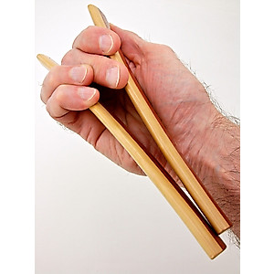 Pea Patch Minstrel-style Laminated "Duo-tone" Boxwood-Padauk Bones, wide