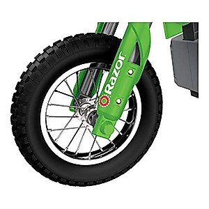 Razor MX400 Dirt Rocket Kids Ride On 24V Electric Toy Motocross Motorcycle Dirt Bike, Speeds up to 14 MPH, Green