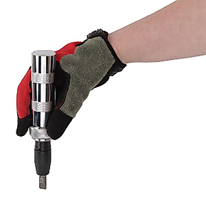 ABN Manual Reversible Impact Driver Set - Flathead 5/16 and 3/8in and Phillips #2 and #3 Hand Impact Driver Tool Bits