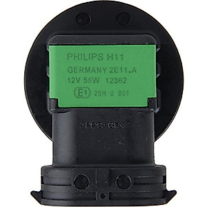 PHILIPS - 12362B2 H11 Standard Halogen Replacement Headlight Bulb, 2 Pack