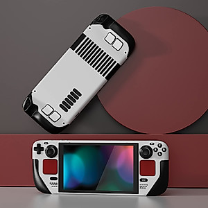 PlayVital Full Set Protective Skin Decal for Steam Deck LCD, Custom Stickers Vinyl Cover for Steam Deck OLED - Classics NES Style