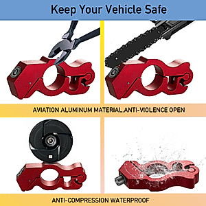 Motorcycle Locks Anti Theft - Motorcycle Lock Heavy Duty for Grip Lock Throttle Lock Brake Locks Anti Theft, Motorcycle Locks Front Brake on Dirt Bike Moped Lock & Motorcycle Accessories