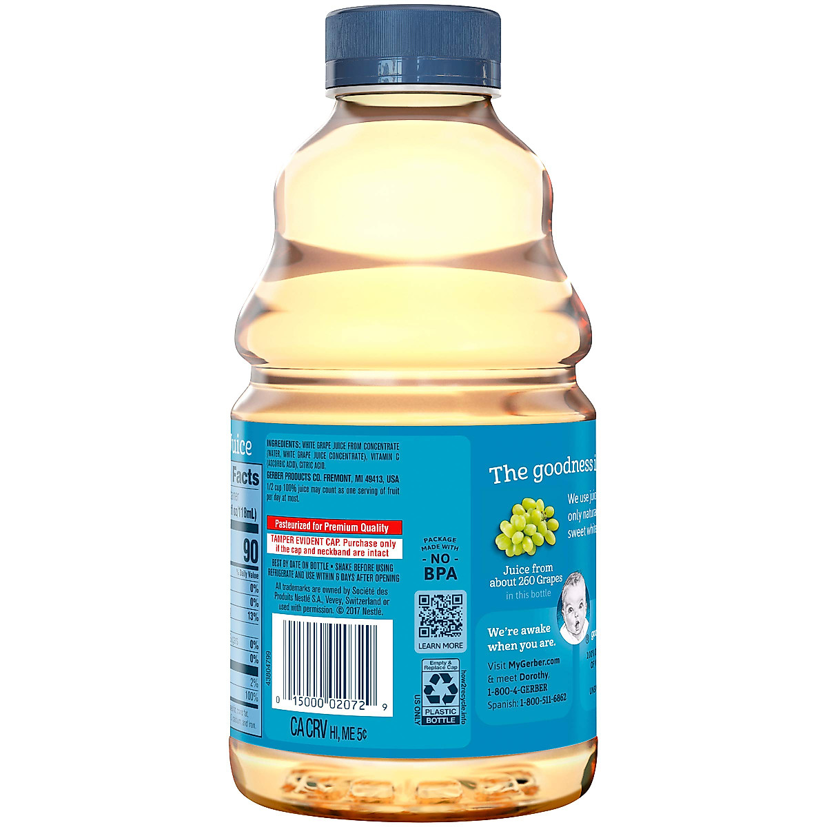 Gerber White Grape Juice, 32 fl oz (Pack of 6)