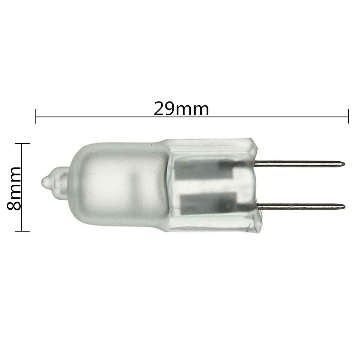 10W Halogen Bulbs G4 10W 12V Halogen Light Lamps G4 Base Halogen 10W 12 Volt T3 JC Lamp Halogen Bulbs,G4 Bi-Pin Base,Low Voltage 12V, Frosted Glass Lense,12 Pack