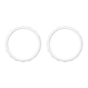 eXtremeRate White Replacement Accessories for PS5 Controller, Custom Accent Rings for PS5 Controller - Controller NOT Included