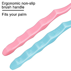 Bamboo Charcoal Toothbrush for Sensitive Gums and Teeth. Micro Nano Toothbrushes with 10.000 Ultra Soft Bamboo Charcoal Bristles. Has Excellent Cleaning Effect (Package A)