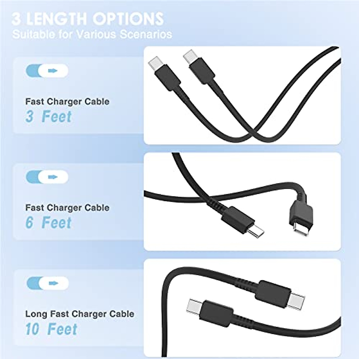 Type C Charger Fast Charging,Android USB C Wall Charger with USB Charger Cable 3 ft, Super Fast Charging Adapter for Samsung Galaxy S23 Ultra/S23+/S22/S10/S9/S8/Note 10/Note 20, for iPad Pro 11/12.9