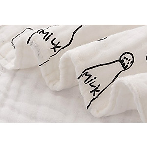 AIVIAI Muslin Baby Swaddle Blankets Baby Long Ripple Wrap Toddler Blankets