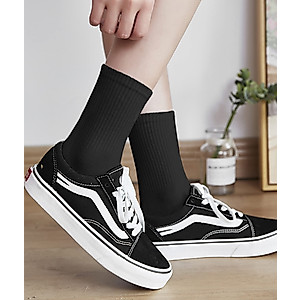 HAVE A TREE 3-6 Pack Womens Crew Casual Calf Socks (H002-6B)