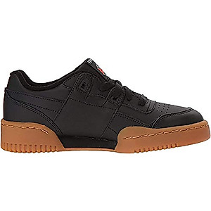 Reebok Men Workout Plus Sneaker, Black/Carbon/Classic red, 10.5