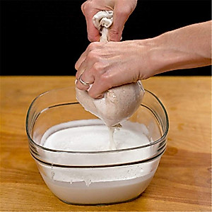 2 Pcs Pro Quality Nut Milk Bag - Big 12"X12" Commercial Grade - Reusable Almond Milk Bag & All Purpose Food Strainer - Fine Mesh Nylon Cheesecloth & Cold Brew Coffee Filter