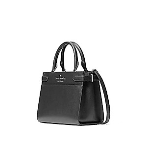 Kate Spade New York Staci Small Saffiano Leather Satchel Bag in Black