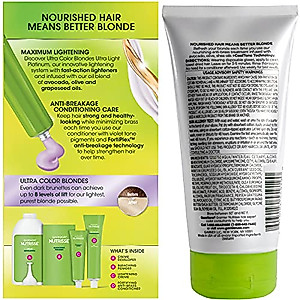 Garnier Nutrisse Ultra Color Hair Color and Anti-Brass Treatment, PL1 Ultra Pure Platinum, Pack of 2