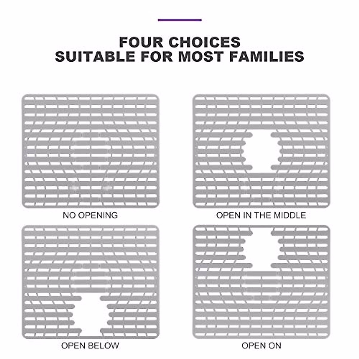 NICE DAY Sink Mat, Sink Protectors for Kitchen Sink By Better Housewares Wok Stand Strong Adsorption And Skid Resistance PVC Free Silicone Sink Mat 16" x 13", Large