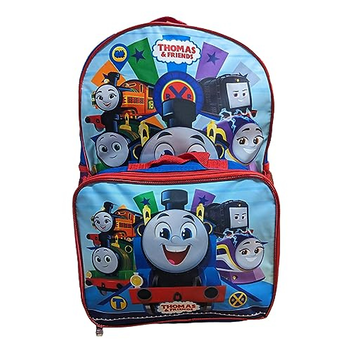 Ruz Thomas Train and Friends 16 Inch Backpack with Detachable Lunch Box