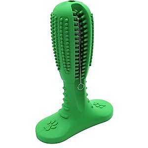 Dental and Treat Chew Sticks – Fresh Breath & Plaque Control – Peanut Butter Chew Toy - for Dogs, Pigs, Rabbits, or Other Pets - (Green)
