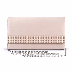 Mulian LilY M052 Satin Rhinestones Evening Bags Party Bridal Clutch Purse For Women Prom Clutch Champagne