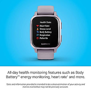 Garmin Venu Sq, GPS Smartwatch with Bright Touchscreen Display, Up to 6 Days of Battery Life, Orchid Purple (Renewed)