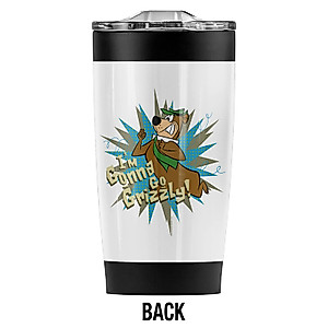 Logovision Yogi Bear Going Grizzly Stainless Steel Tumbler 20 oz Coffee Travel Mug/Cup, Vacuum Insulated & Double Wall with Leakproof Sliding Lid | Great for Hot Drinks and Cold Beverages