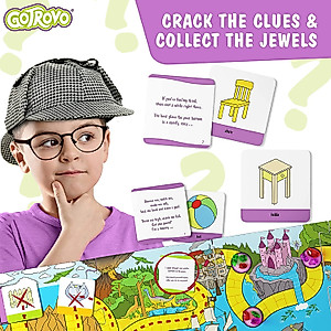 GOTROVO The Family Treasure Hunt Game! Active Search and Find Treasure Hunt Game for Kids | Best Cooperative Board Games for Kids Ages 4-8