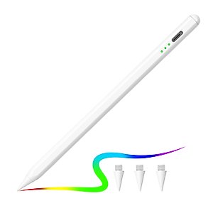 Stylus Pen for Apple Ipad Pencil - Ipad Pen for iPad 10th 9th Generation Palm Rejection with Apple Pen 2018-2024 Ipad 9th 8th 6th 7th Gen Mini 6th 5th Ipad Air 3/4/5 Gen iPad Pro 11-12.9 inch White