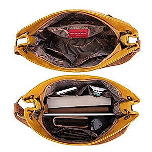 Montana West Large Hobo Bag Leather Purses and Handbags for Women Top Handle Shoulder Satchel Handbags Fashion Ladies Designer Handbags with Pockets Zipper Leather Tote Purse for Women MWC-047YL